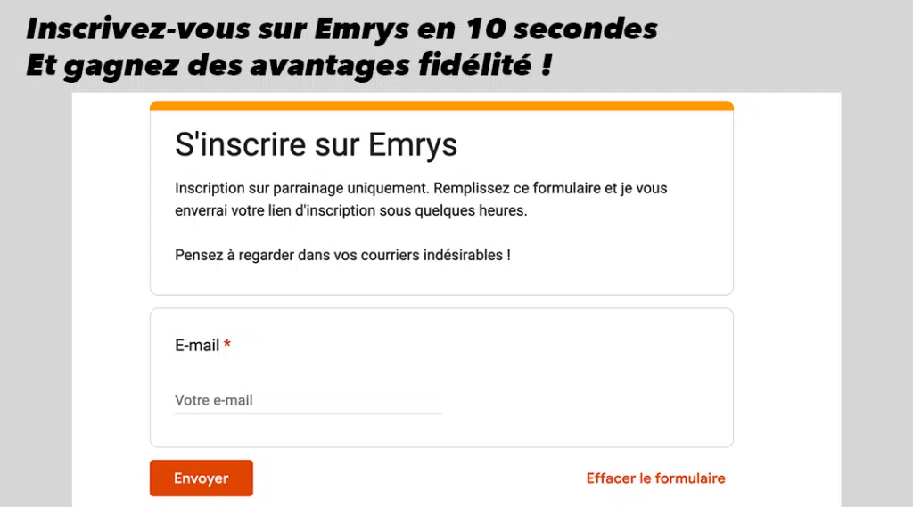 Inscription sur Emrys la carte en 1 minute (100% GRATUIT) · Radin Malin