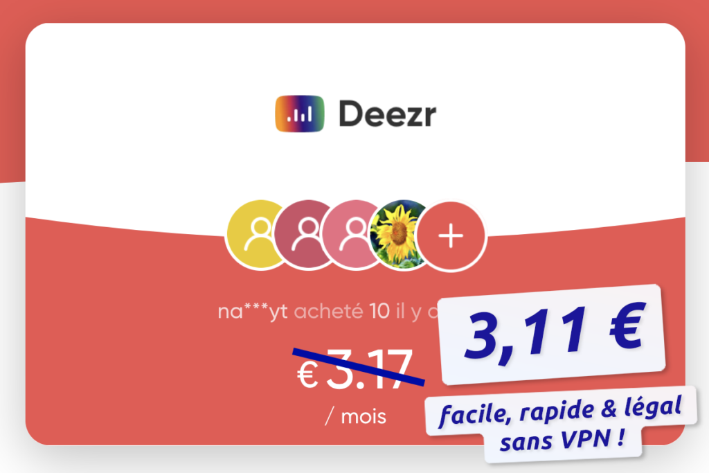 Deezer pas cher : je paie 3,11€/mois (super facile, sans VPN) · Radin Malin