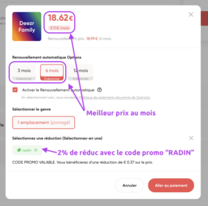 Deezer pas cher : je paie 3,11€/mois (super facile, sans VPN) · Radin Malin