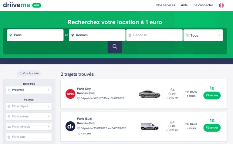 Voiture 1 Euro
